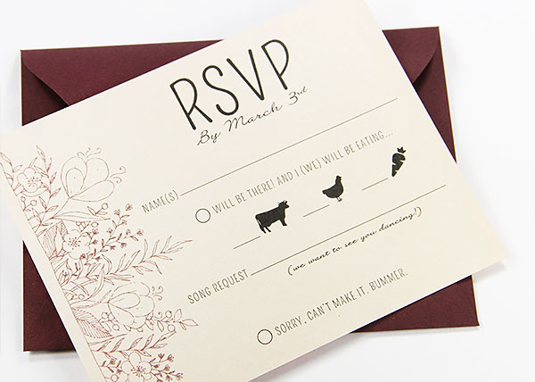 Wedding RSVP Envelopes RSVP Return Envelopes