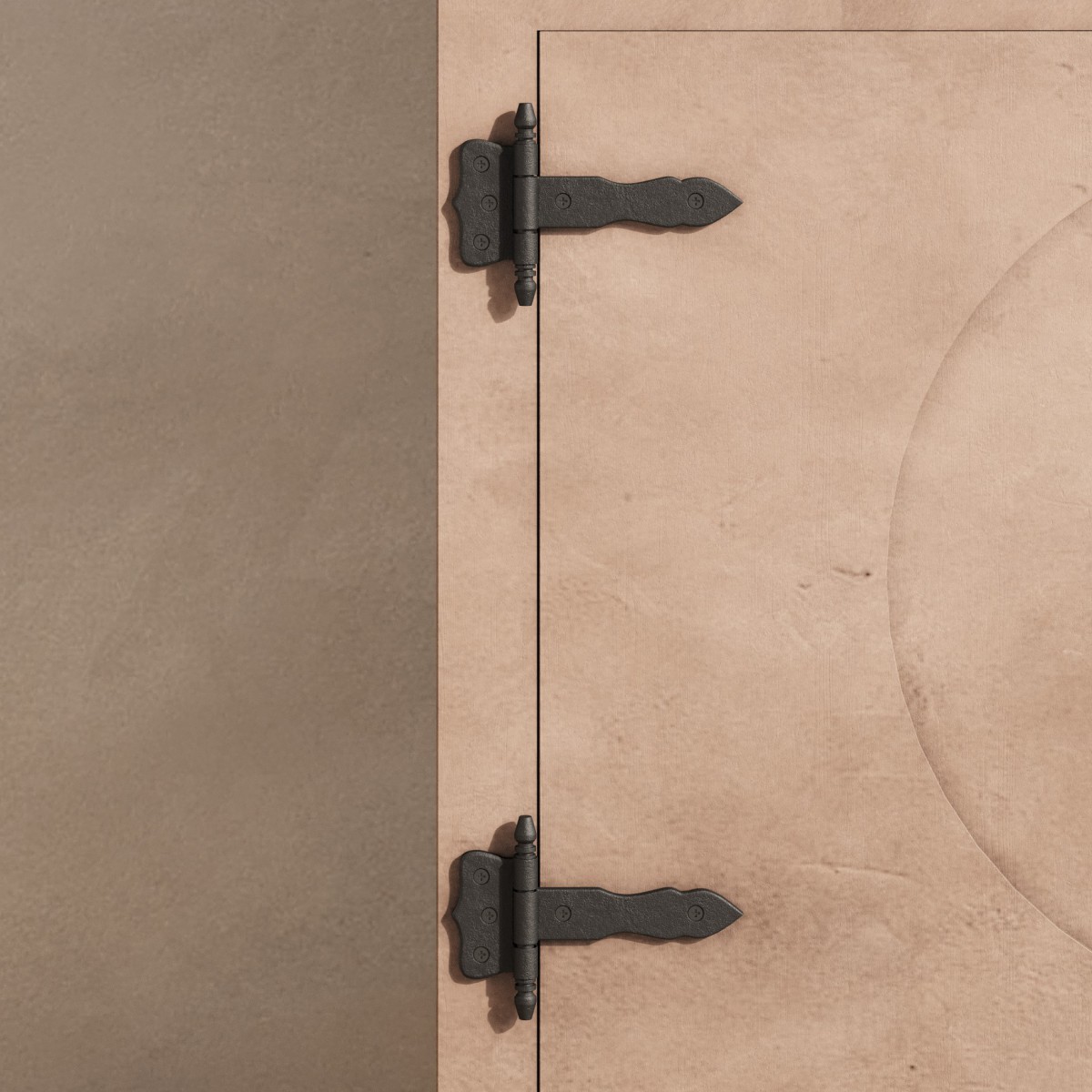 Door Strap Hinges Wrought Iron Antique Cabinet Door Hinges Renovators ...