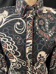 Lycra Hidden Zip Front with Piping :: Show Diva Designs