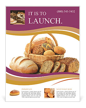 Tasty Bread Flyer Template & Design ID 0000004259 - SmileTemplates.com
