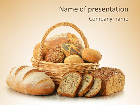 Tasty Bread PowerPoint Template & Backgrounds ID 0000004259 ...
