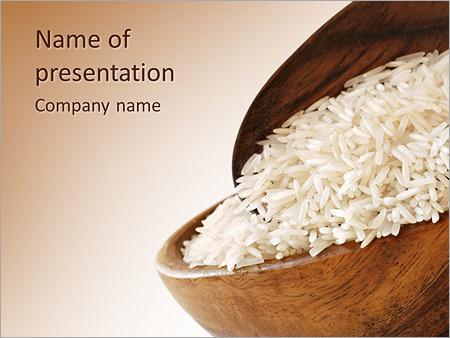 Rice Dish PowerPoint Template & Backgrounds ID 0000004263 ...