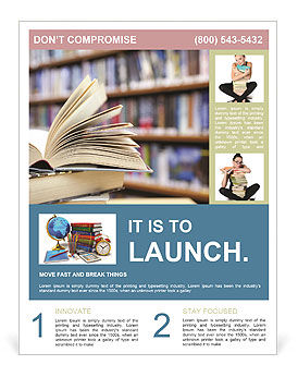 Book From Library Flyer Template & Design ID 0000004932 ...