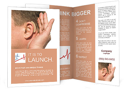 Hearing Aid Brochure Template & Design ID 0000006794 - SmileTemplates.com