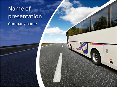 Travelling By Bus PowerPoint Template & Backgrounds ID 0000007159 ...
