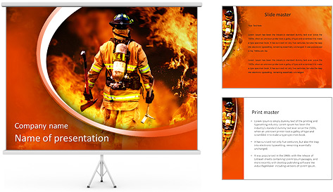 Firefighter PowerPoint Theme