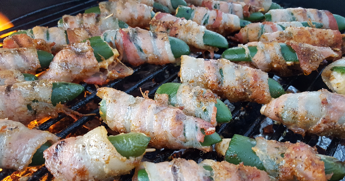 Atomic Buffalo Turds on the Big Green Egg. Bringing ABTs to the BGE