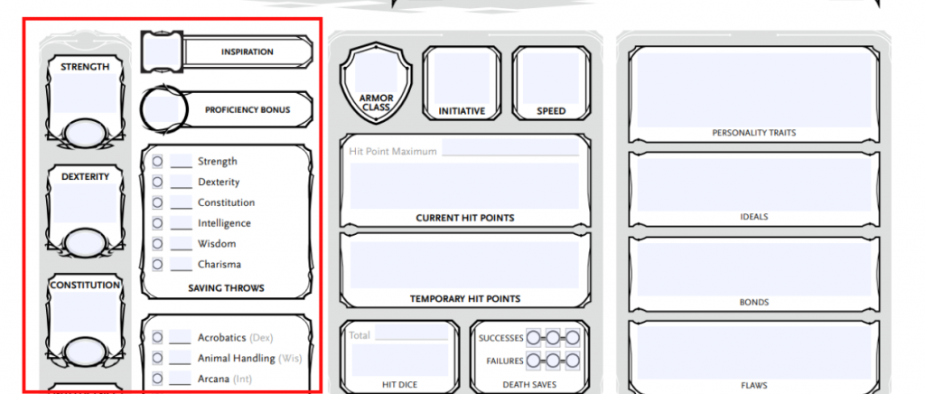 A Guide To DND Character Sheet For Beginners