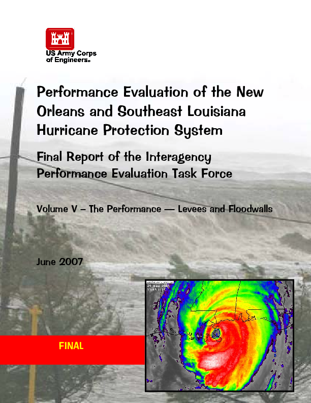 Performance evaluation of the New Orleans and Southeast Louisiana ...