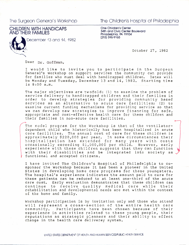 Gofman's correspondence on CSU Crisis, 1981-1982; Teaching examples ...