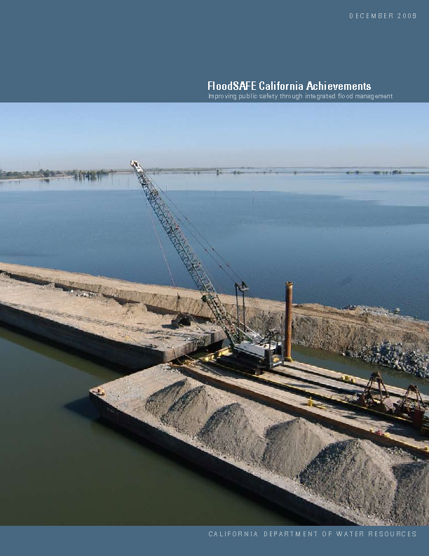 FloodSAFE California achievements: improving public safety through ...