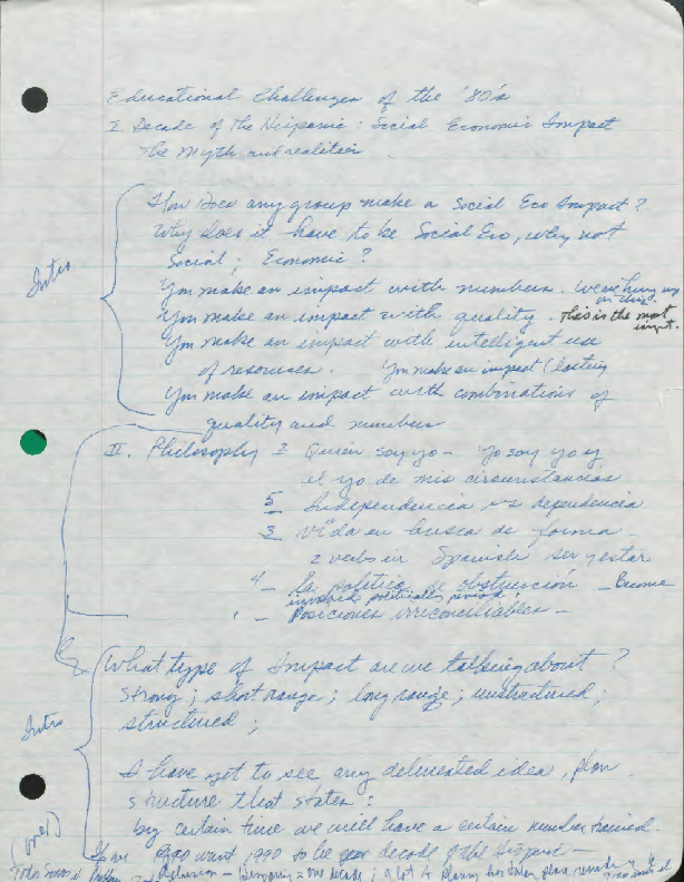 Speech manuscript — Calisphere