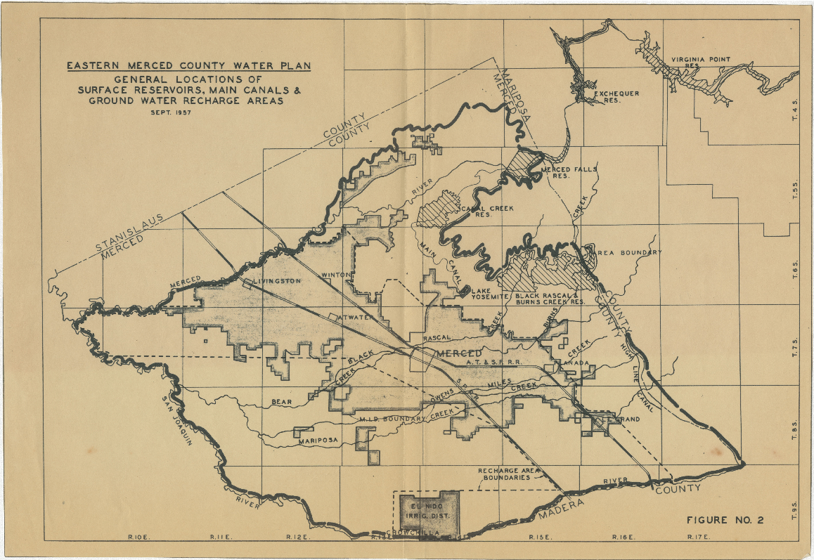 Map: Eastern Merced County water plan — Calisphere