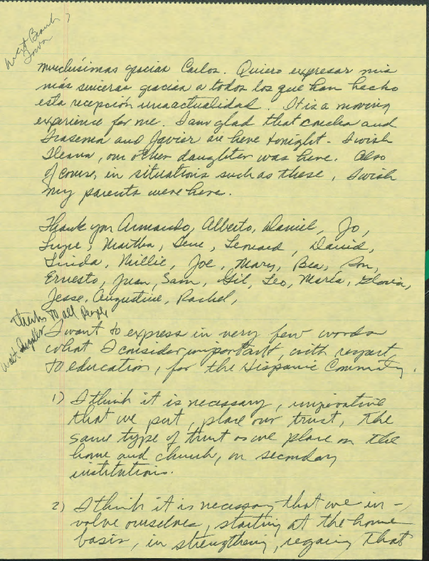 Speech manuscript — Calisphere