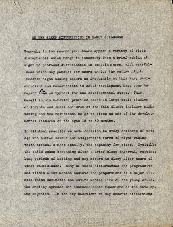 University of Michigan files; Endicott House; Mss drafts — Calisphere