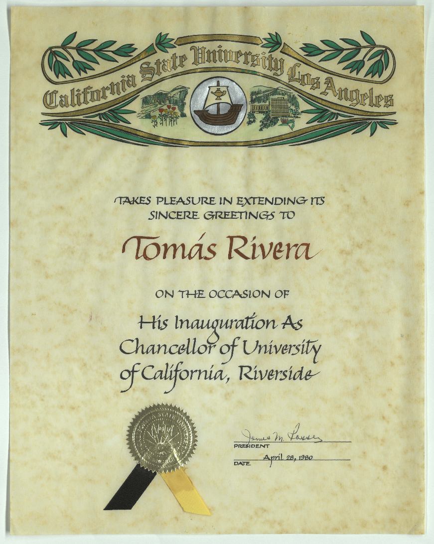 CSULA certificate — Calisphere
