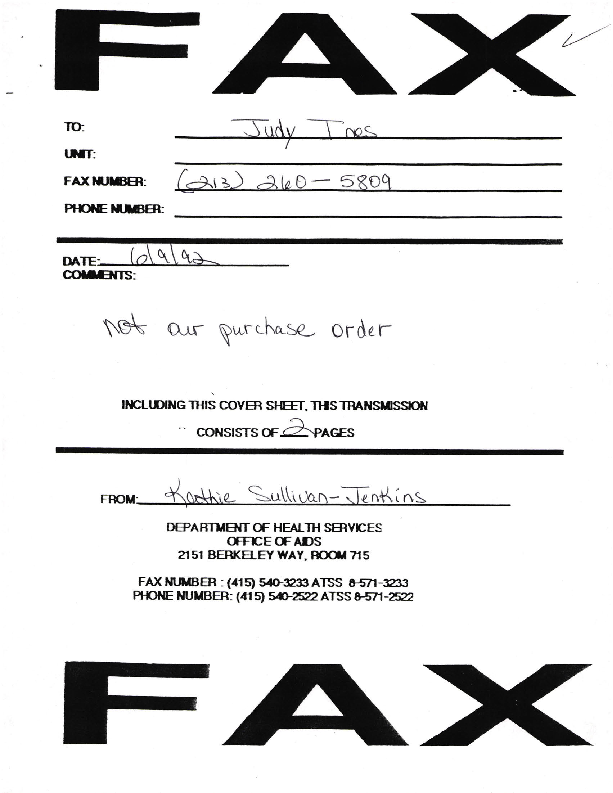 Chronologically arranged Department of Health Services Office of AIDS ...