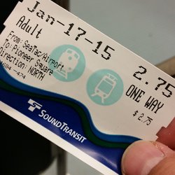 Link Light Rail ticket – Seattle Transit Blog