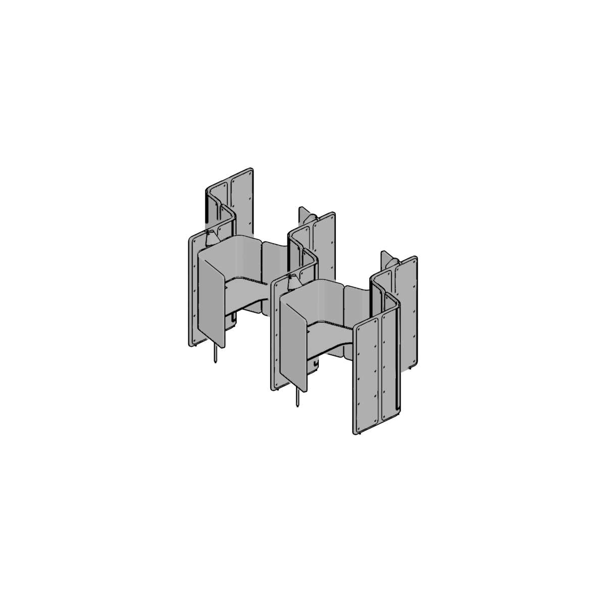 Auto CAD 3D Furniture Model Downloads - Steelcase