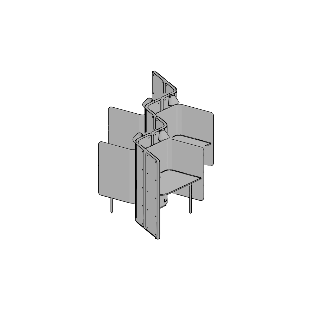 Auto CAD 3D Furniture Model Downloads - Steelcase