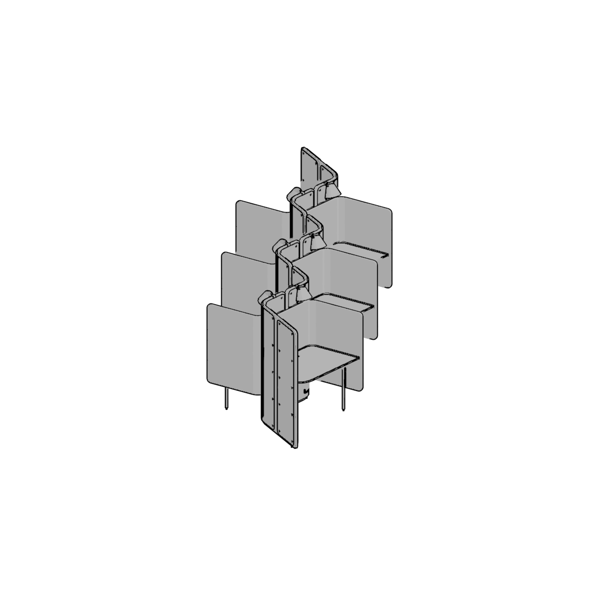 Auto CAD 3D Furniture Model Downloads - Steelcase