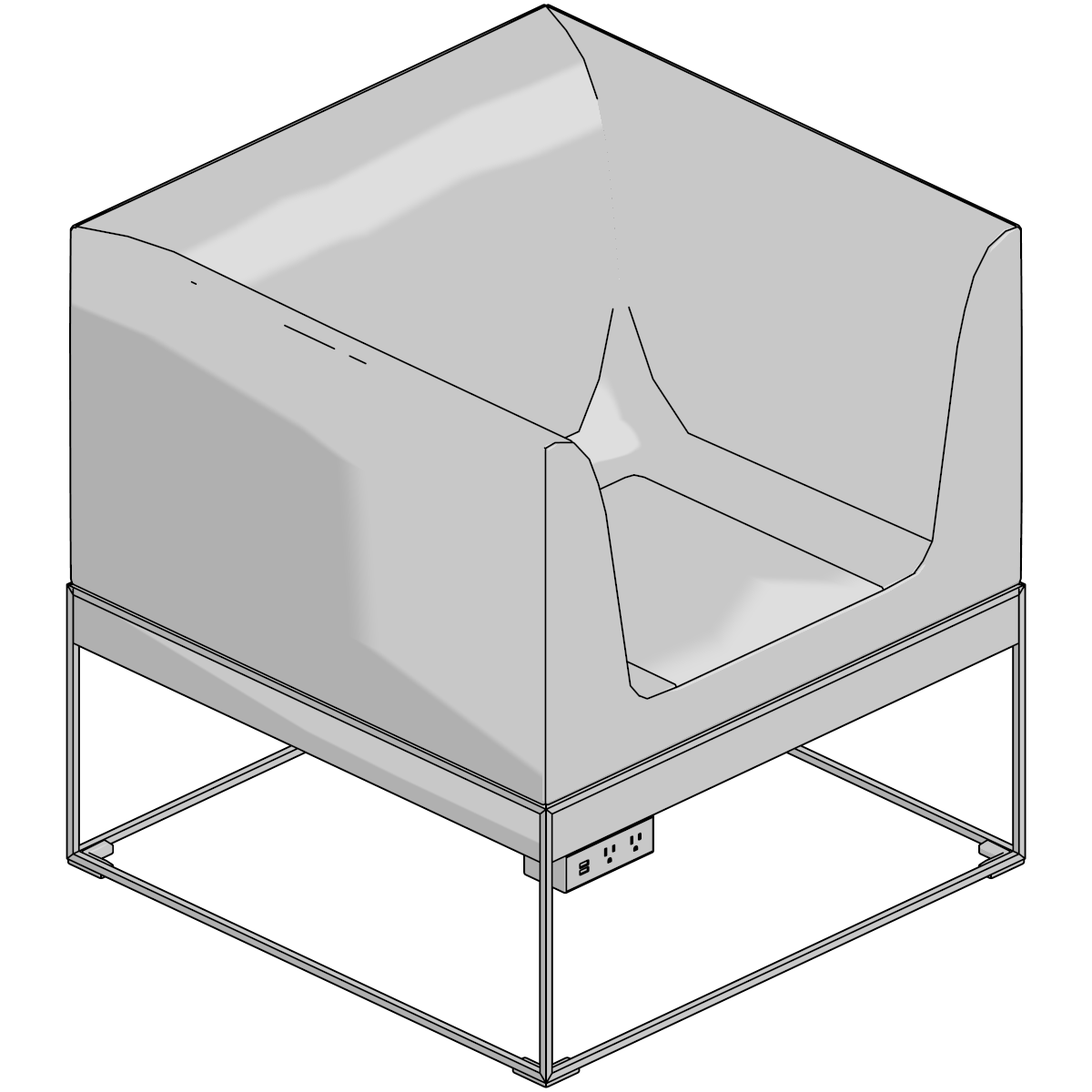 Auto CAD 3D Furniture Model Downloads - Steelcase