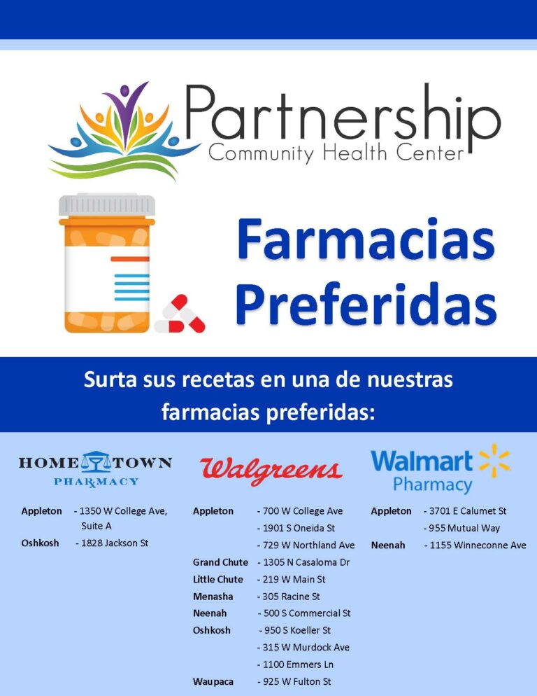 Partnership Community Health CenterPreferred Pharmacies