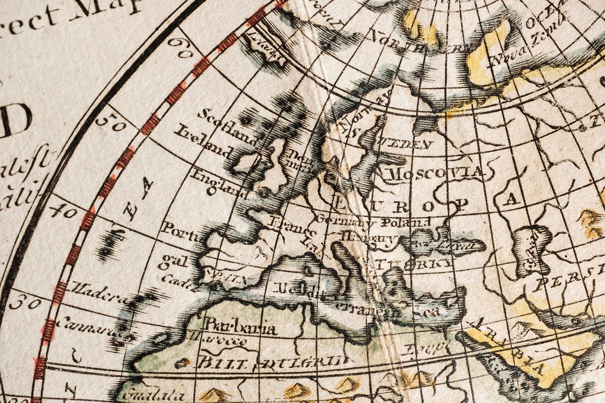 Compass rose on an antique map - StockFreedom - Premium Stock Photography