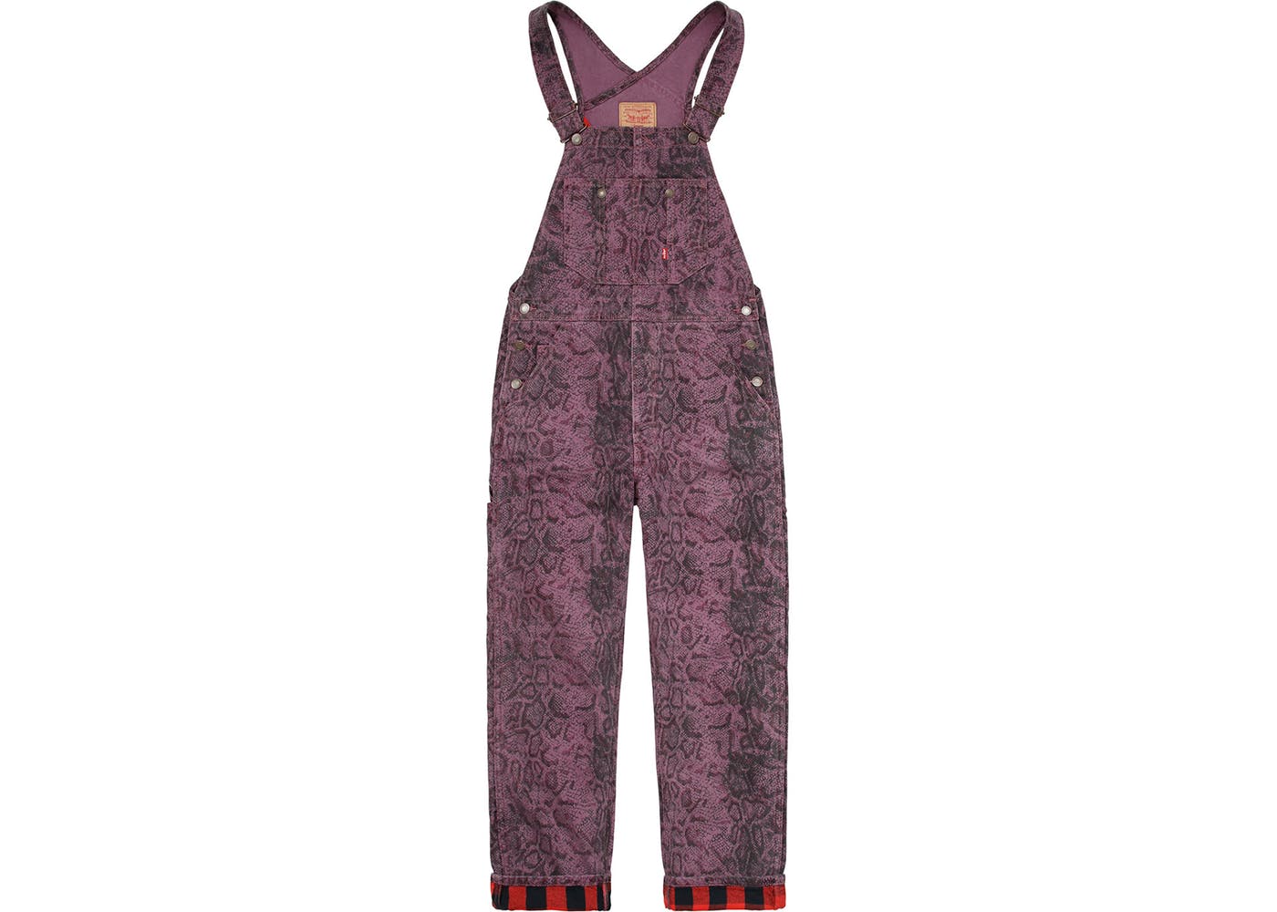Supreme Levi's Snakeskin Overalls Purple - StockX News