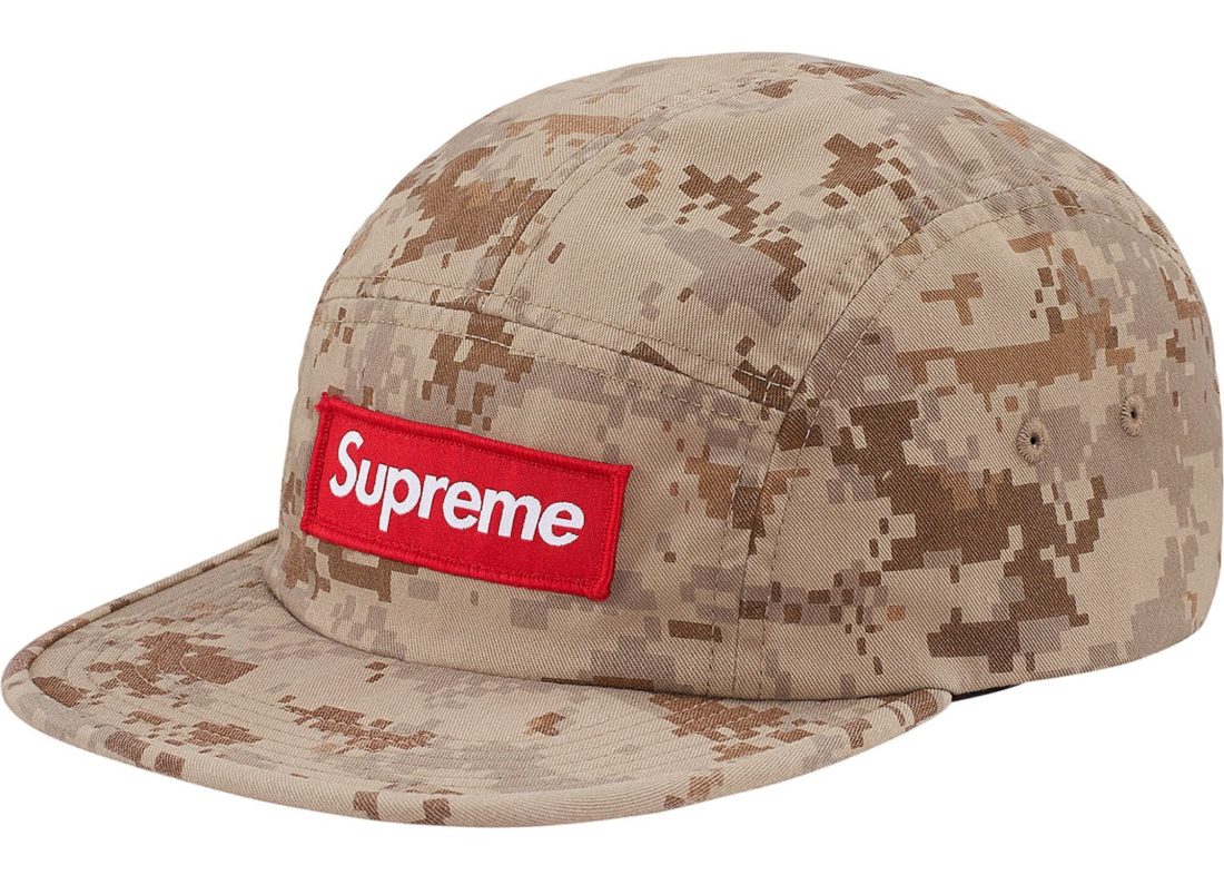Supreme NYCO Twill Camp Cap Tan Digi Camo Fall/Winter 2017