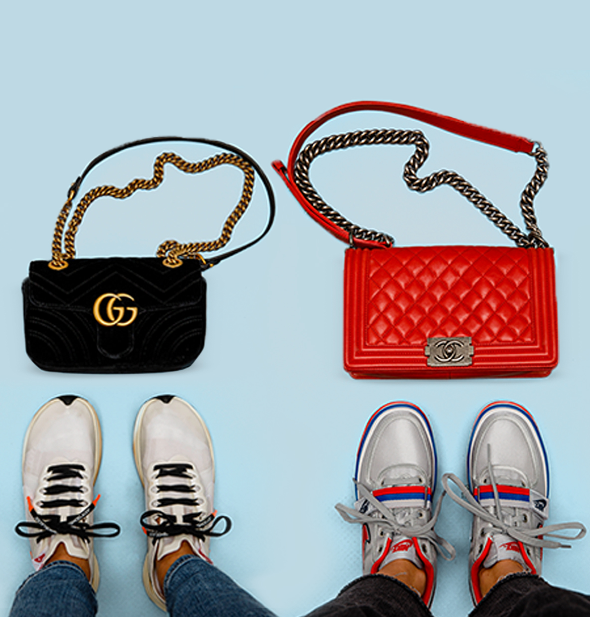 The Ultimate Sneaker & Handbag Matchups of the Season