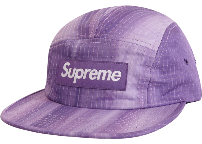 Supreme Tie Dye Ripstop Camp Cap Light-Purple Spring/Summer 2019
