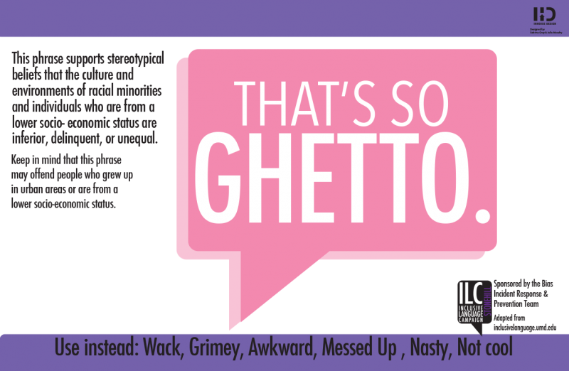 Inclusive Language Campaign · Stonehill College