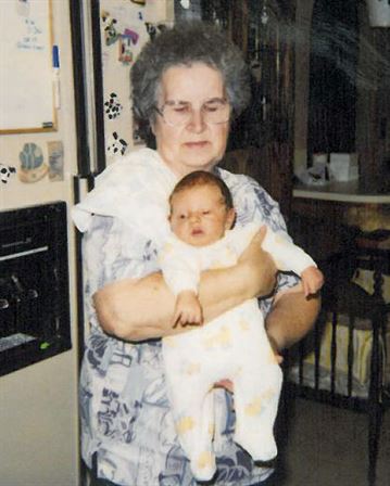 Ella Mae was additionally blessed with the title of Grandma and Great-Grandma