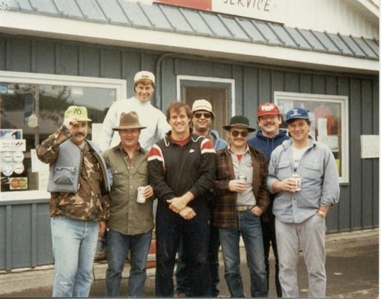 Paul with Dave Bishop, Andy Slowik, Paul, Mark Lombardi, Dave Jackson ...