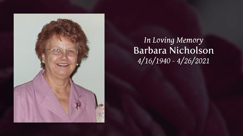 Barbara Nicholson Video
