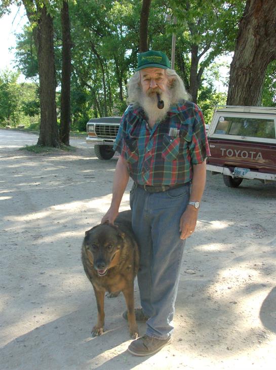 David Leppke at the river my Dixie Newkirk