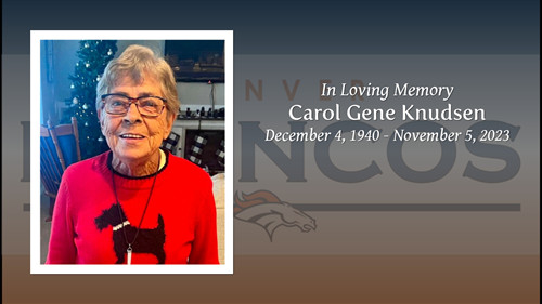 Carol Gene Knudsen Video