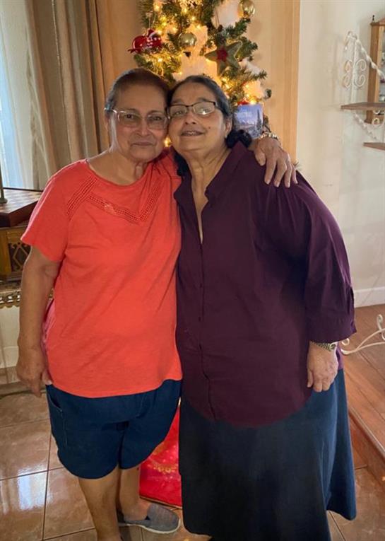 Loida y su hermana mayor