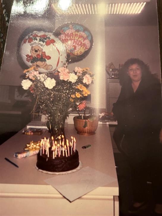 Birthday celebration at Winthrop Stimson Putnam & Roberts with Angela