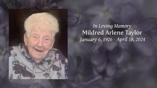 Mildred Arlene Taylor Video