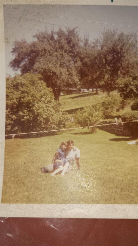 A picture my Aunt Sally found on her and my Dad when they were kids