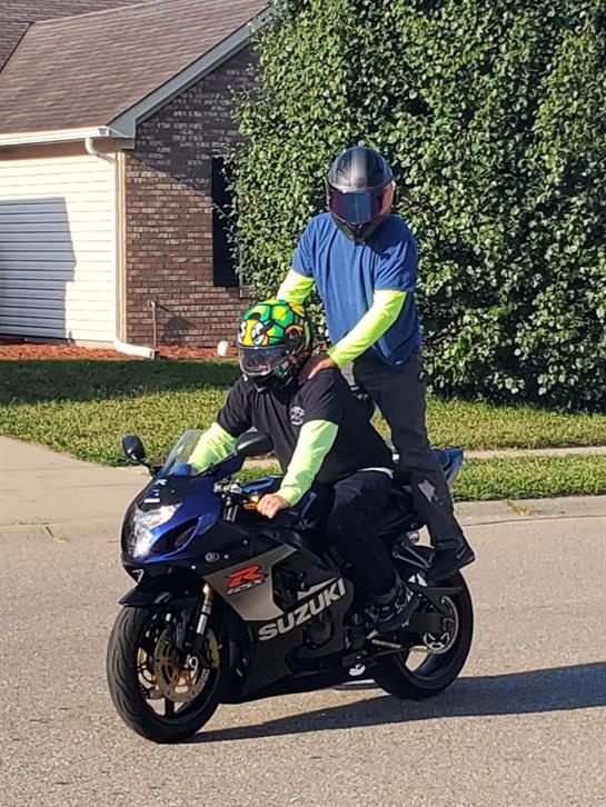 Jake & Bean on the GSXR