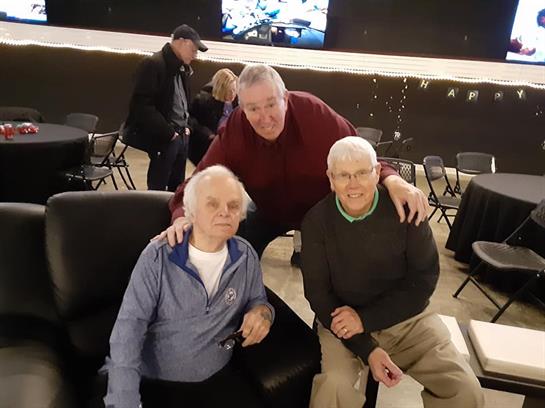 Myself behind Larry and my brother Ray