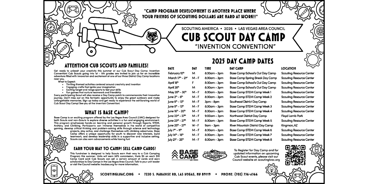 2025 Cub Scout Placemat