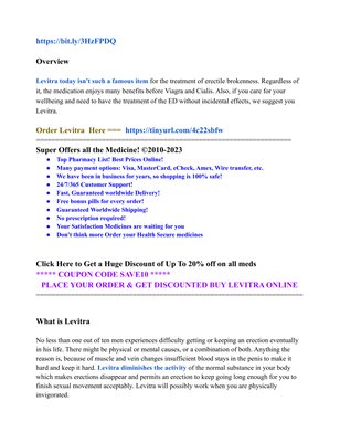 Buy Levitra 5 mg online No Prescript… | MagCloud