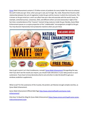 Zynev vitaminofhealth.com/zynev-male… | MagCloud