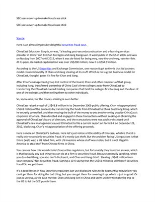 The Corliss Group | SEC uses cover-up to make fraud case… | MagCloud