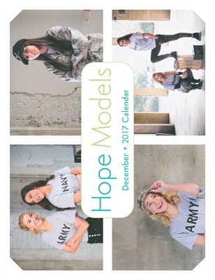 Hope Models | Hope Models December + 2017 Calendar | MagCloud