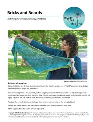 Really Clear Shawls | Bricks and boards | MagCloud